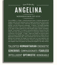 Angelina | Name Art Print – Name Stories