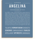Angelina | Name Art Print – Name Stories