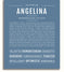 Angelina Personalized Name Meaning Art Prints – Name Stories