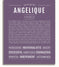 Angelique | Name Art Print – Name Stories