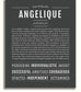 Angelique | Name Art Print – Name Stories