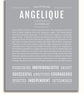 Angelique | Name Art Print – Name Stories