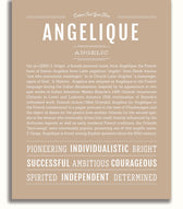 Angelique | Name Art Print – Name Stories