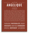 Angelique | Name Art Print – Name Stories