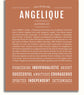 Angelique | Name Art Print – Name Stories