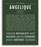 Angelique | Name Art Print – Name Stories