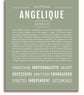 Angelique | Name Art Print – Name Stories