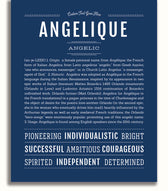 Angelique | Name Art Print – Name Stories