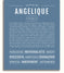 Angelique | Name Art Print – Name Stories