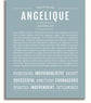 Angelique | Name Art Print – Name Stories