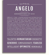 Angelo | Name Art Print – Name Stories
