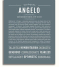 Angelo | Name Art Print – Name Stories