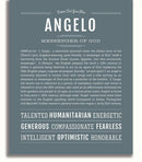 Angelo | Name Art Print – Name Stories