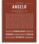 Angelo | Name Art Print – Name Stories