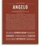 Angelo | Name Art Print – Name Stories