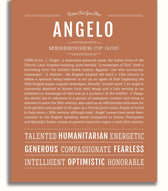 Angelo | Name Art Print – Name Stories