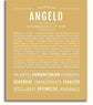 Angelo | Name Art Print – Name Stories