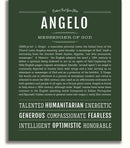 Angelo | Name Art Print – Name Stories