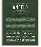 Angelo | Name Art Print – Name Stories