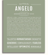 Angelo | Name Art Print – Name Stories