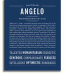 Angelo | Name Art Print – Name Stories