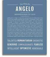 Angelo | Name Art Print – Name Stories