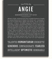Angie Personalized Name Meaning Art Prints – Name Stories