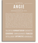 Angie | Name Art Print – Name Stories