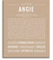 Angie | Name Art Print – Name Stories
