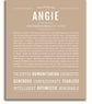 Angie | Name Art Print – Name Stories