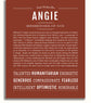 Angie | Name Art Print – Name Stories