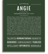 Angie | Name Art Print – Name Stories