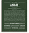 Angie Personalized Name Meaning Art Prints – Name Stories
