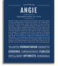Angie | Name Art Print – Name Stories