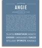 Angie | Name Art Print – Name Stories