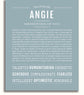 Angie | Name Art Print – Name Stories
