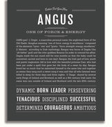 Angus | Name Art Print – Name Stories