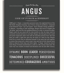 Angus | Name Art Print – Name Stories