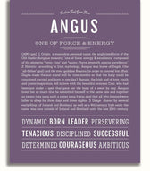 Angus | Name Art Print – Name Stories