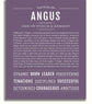 Angus Personalized Name Meaning Art Prints – Name Stories