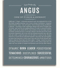Angus | Name Art Print – Name Stories