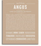Angus Personalized Name Meaning Art Prints – Name Stories
