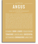 Angus | Name Art Print – Name Stories