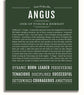 Angus Personalized Name Meaning Art Prints – Name Stories