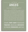 Angus Personalized Name Meaning Art Prints – Name Stories