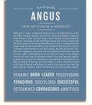Angus | Name Art Print – Name Stories