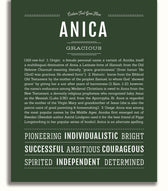 Anica | Name Art Print – Name Stories