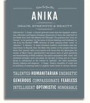 Anika | Name Art Print – Name Stories