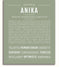 Anika | Name Art Print – Name Stories