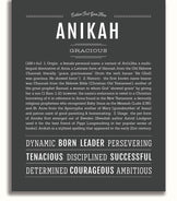 Anikah | Name Art Print – Name Stories